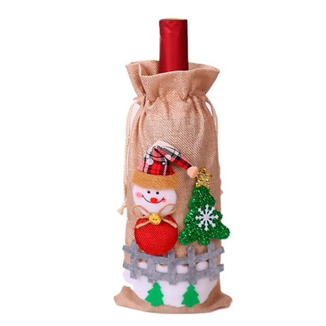 Fourreau Bouteille Noël