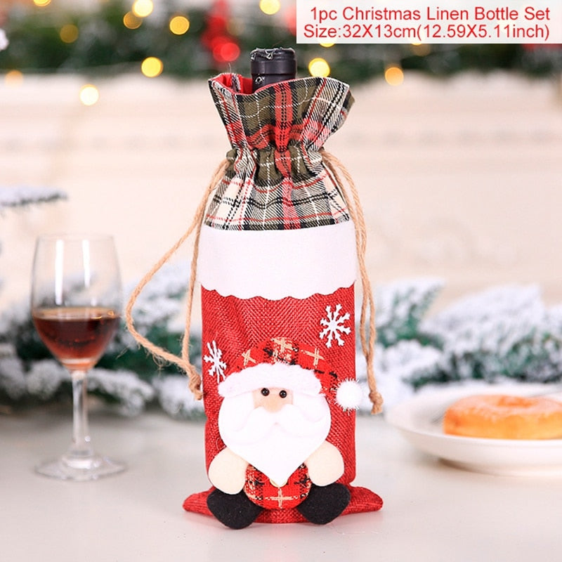 Fourreau Bouteille Noël
