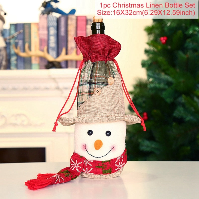 Fourreau Bouteille Noël