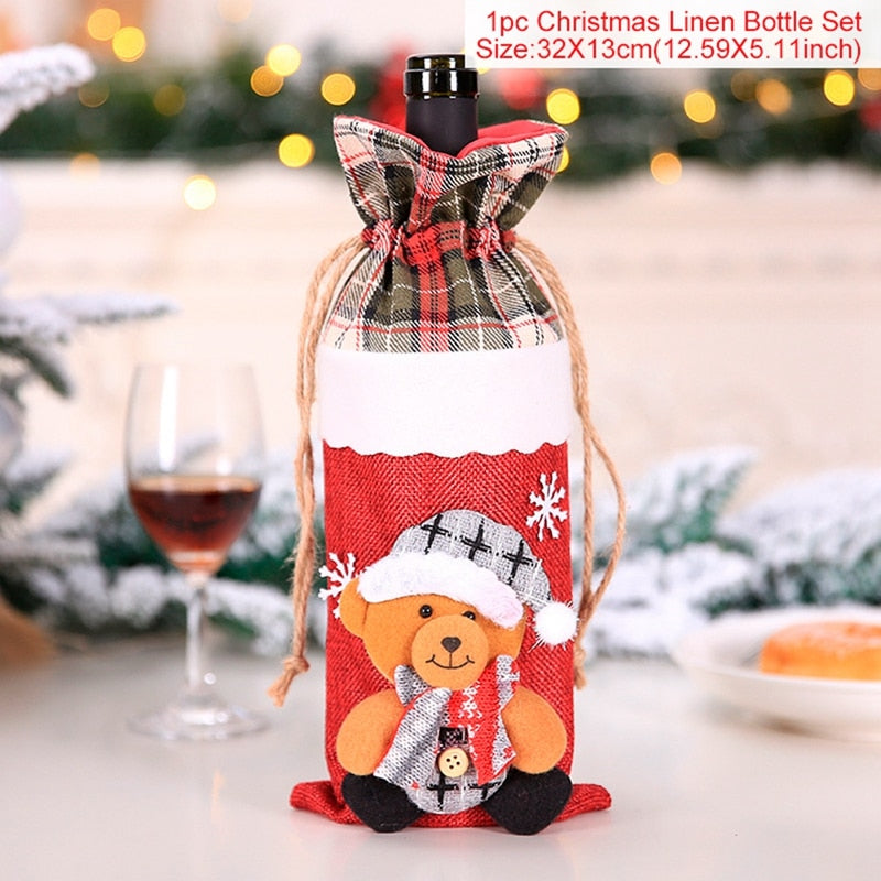 Fourreau Bouteille Noël