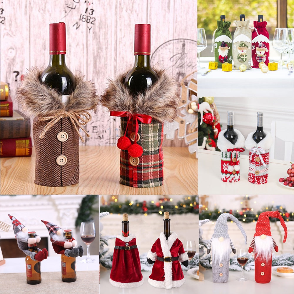 Fourreau Bouteille Noël