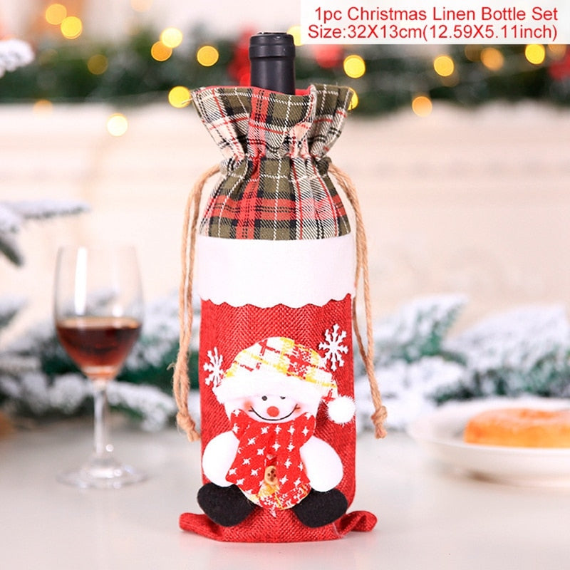 Fourreau Bouteille Noël
