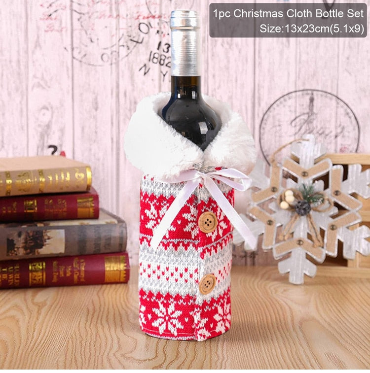 Fourreau Bouteille Noël