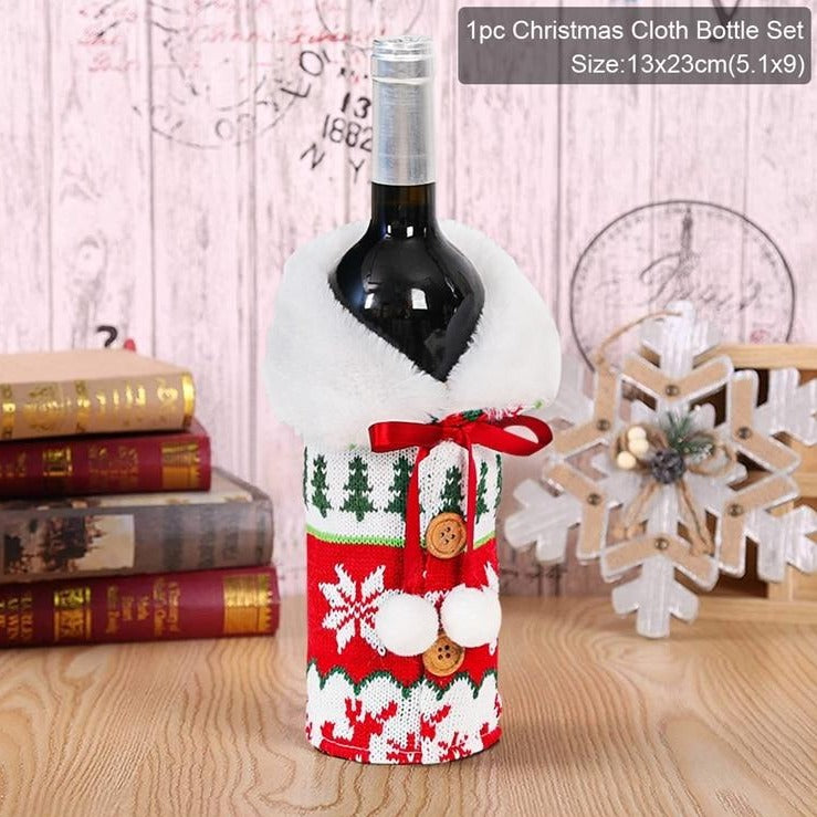 Fourreau Bouteille Noël