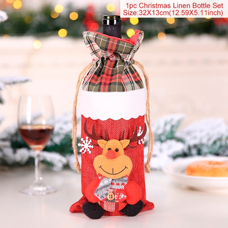 Fourreau Bouteille Noël